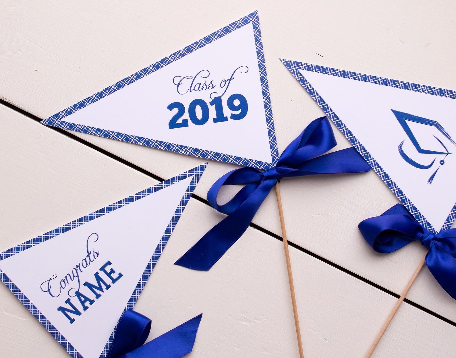 Centerpiece Sticks for Graduation Celebration. Set of 3 Fully Assembled ...