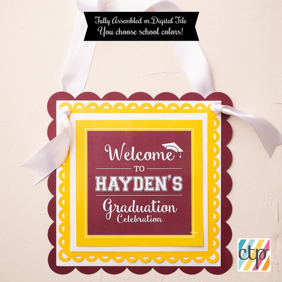 Graduation Party Sign, Welcome Sign, Graduation Signs, Graduation Party ...