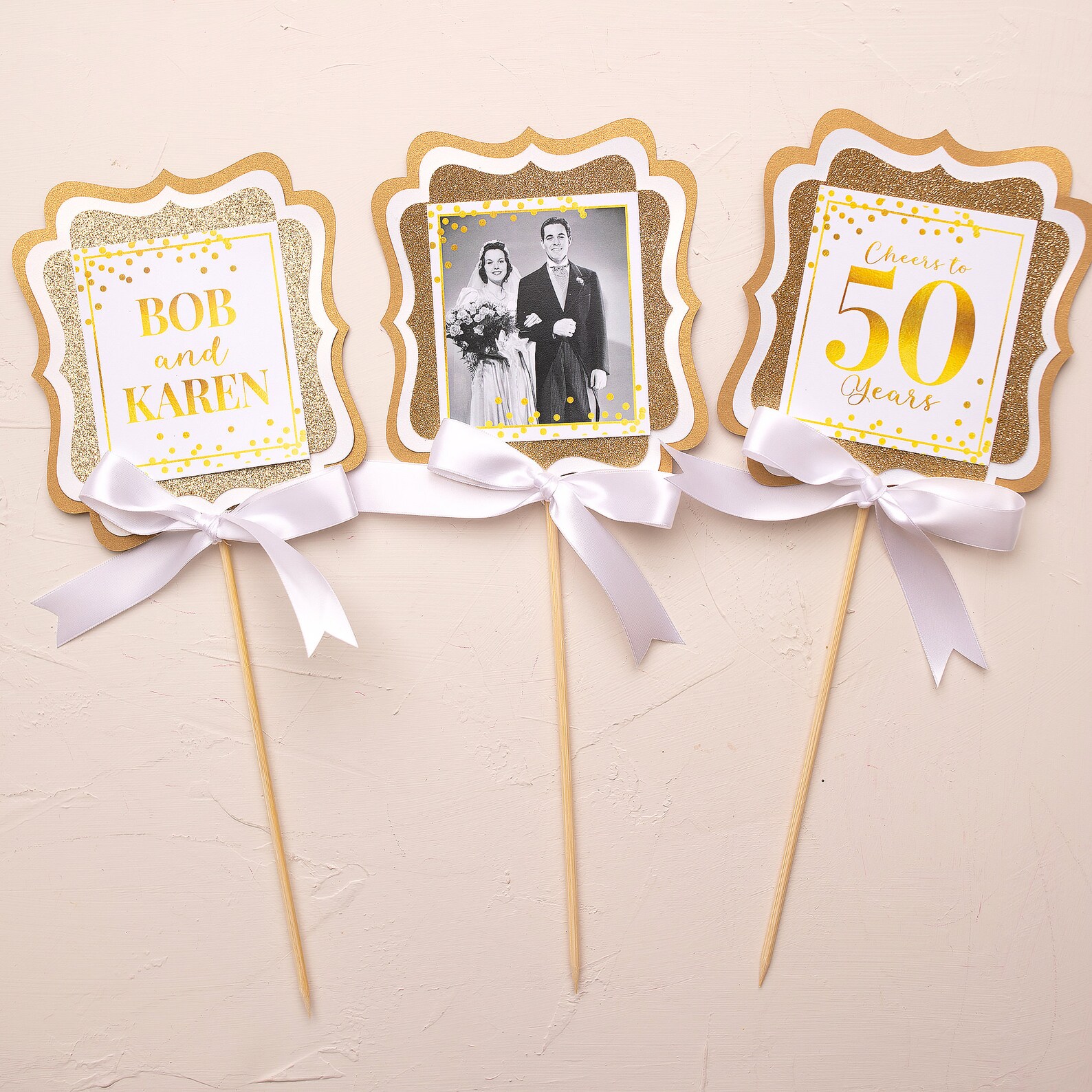 GOLDEN ANNIVERSARY 50th Anniversary Party Decorations, Decorative ...