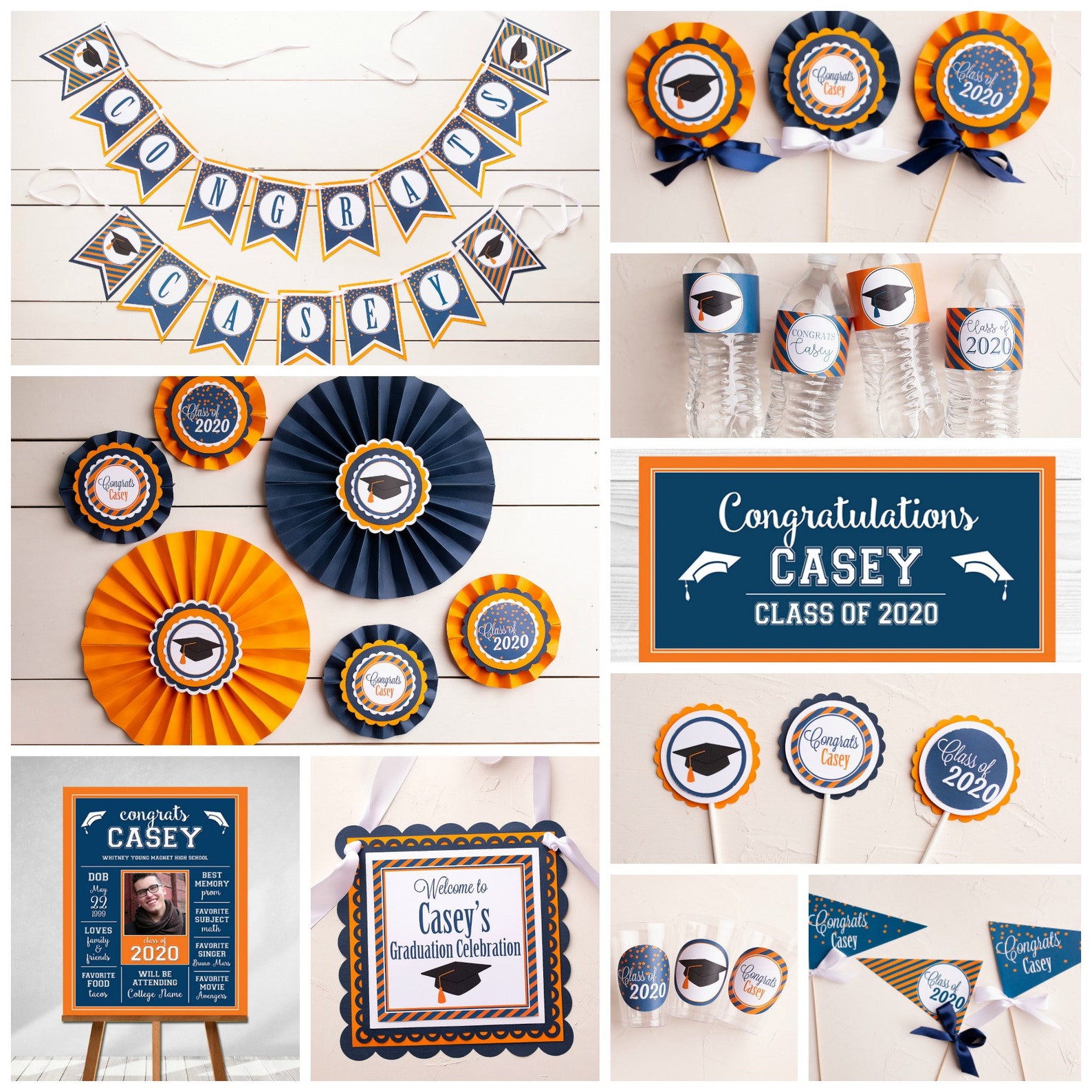 Personalized Graduation Gift Grad Photo Collage Class of - Etsy