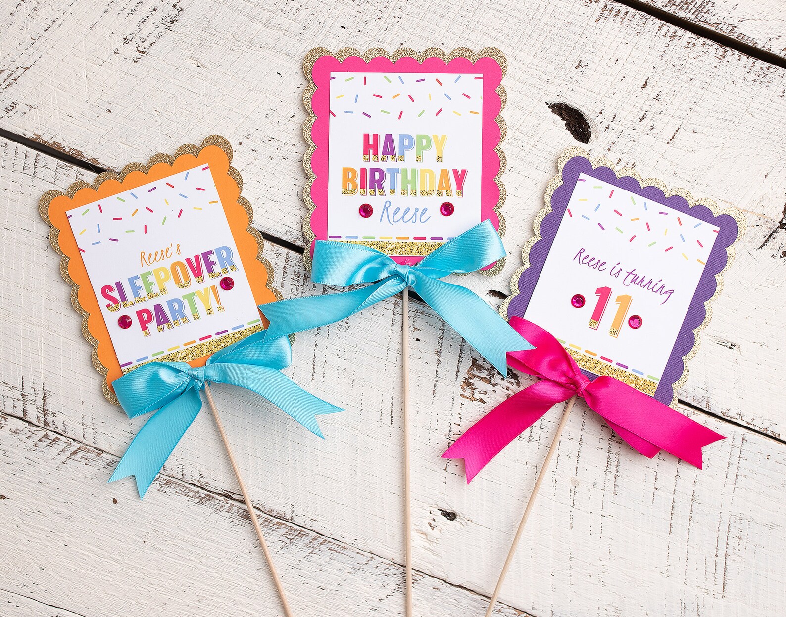 Rainbow Confetti Birthday Banner Rainbow Party Decorations - Etsy
