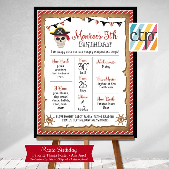 Pirate Sign, Pirate Party Decorations, Birthday Chalkboard, Birthday ...