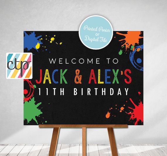 PAINTBALL PARTY DECORATIONS Paintball Birthday Decor - Etsy