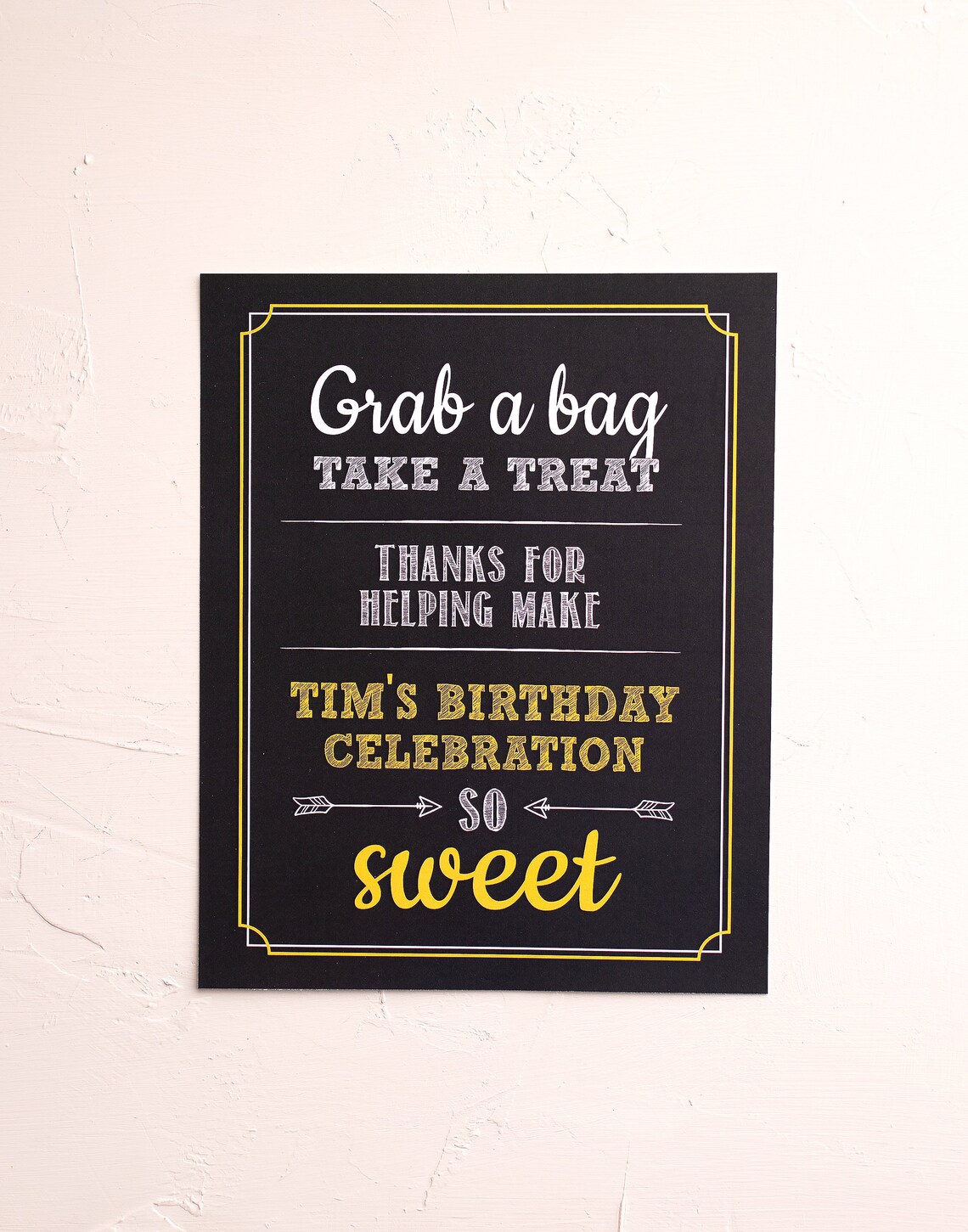 Candy Bar Sign Candy Bar Labels Sweets Table Signage | Etsy