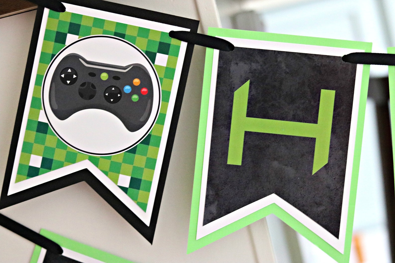 VIDEO GAME BIRTHDAY Banner Happy Birthday Gamer Party Game | Etsy