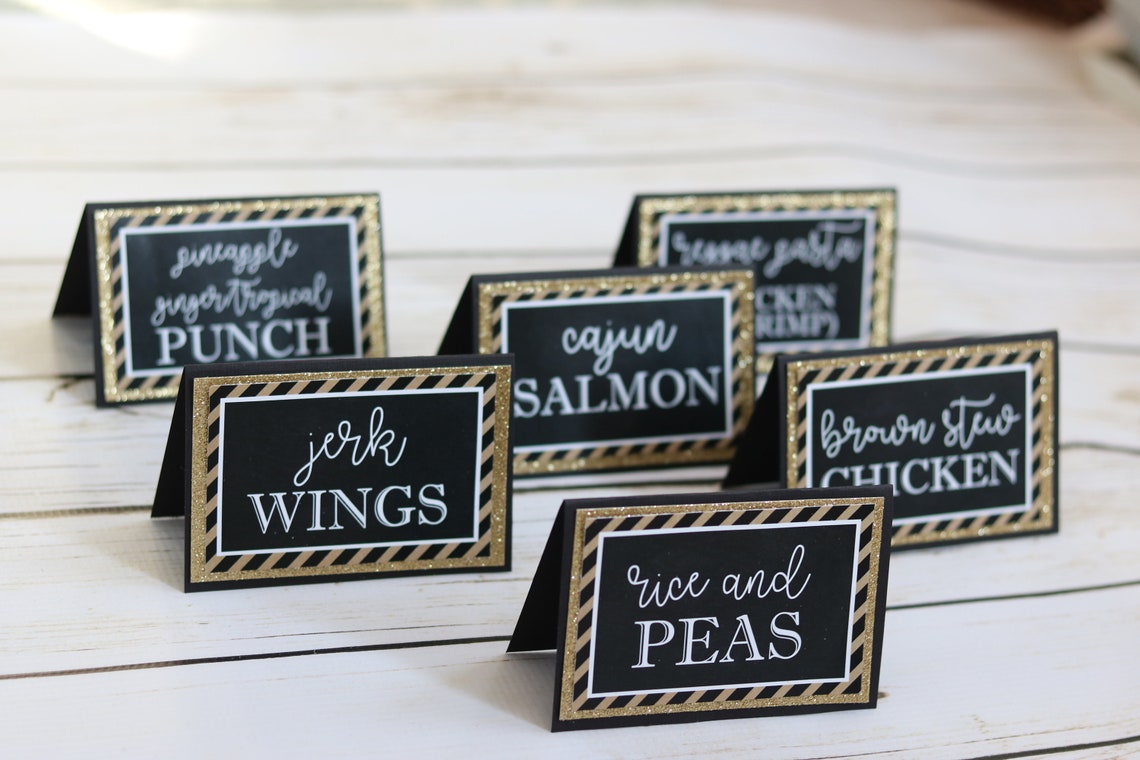GRADUATION FOOD TENTS Food Labels Candy Buffet Grad Party - Etsy