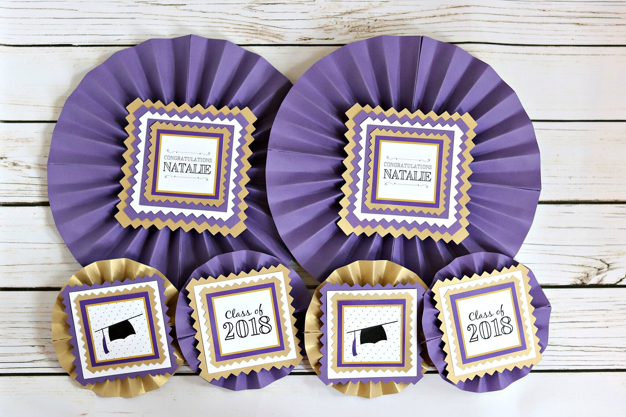 Graduation Party Decorations Paper Fans Backdrop Daughter | Etsy