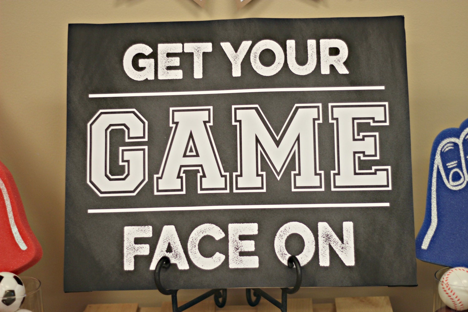 ALL SPORTS BIRTHDAY, Get Your Game Face On, Sports Backdrop, Printed ...
