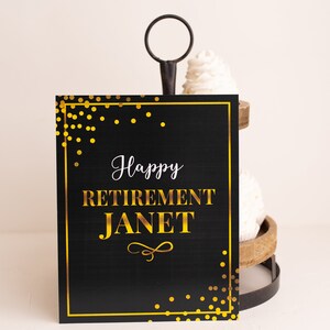 Custom Signs for Retirement Celebration, Personalized With Name, You ...