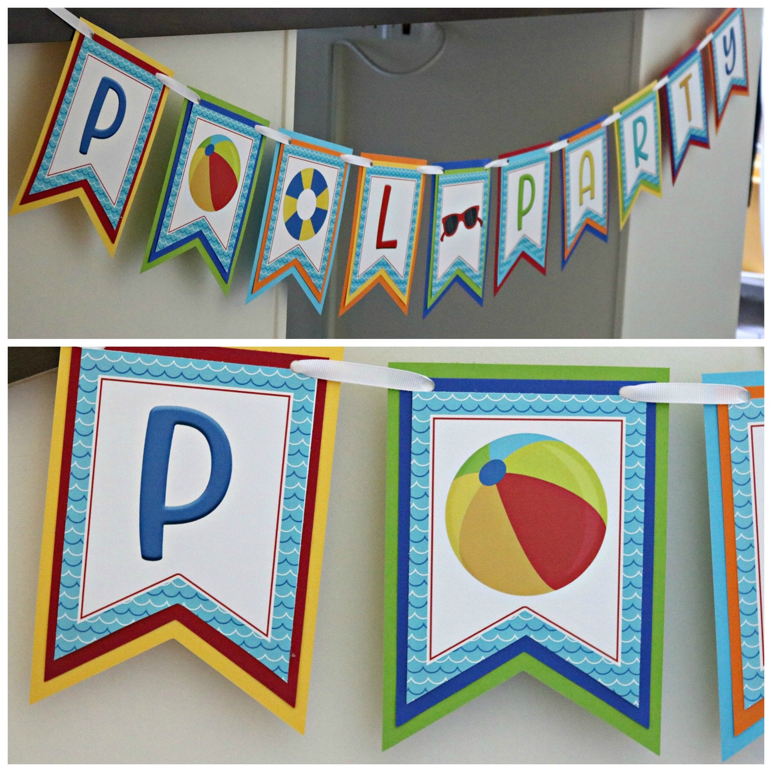 POOL PARTY BIRTHDAY Centerpiece Table Decoration Beach Ball - Etsy