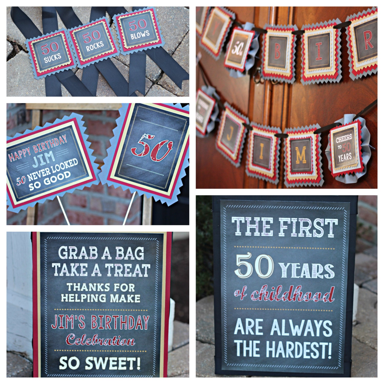 PRINTED 50TH SIGN 50th Birthday Party Decoration I Demand A - Etsy