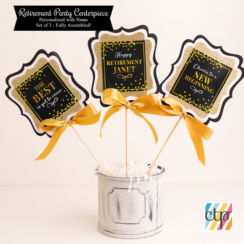 Retirement Party Centerpieces - Etsy