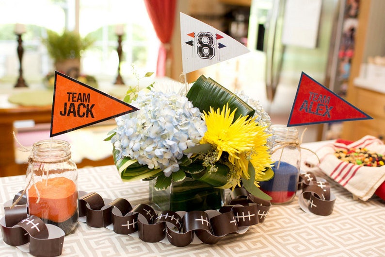 FOOTBALL PARTY SIGNS Printed Signs Penalty Flags Superbowl | Etsy