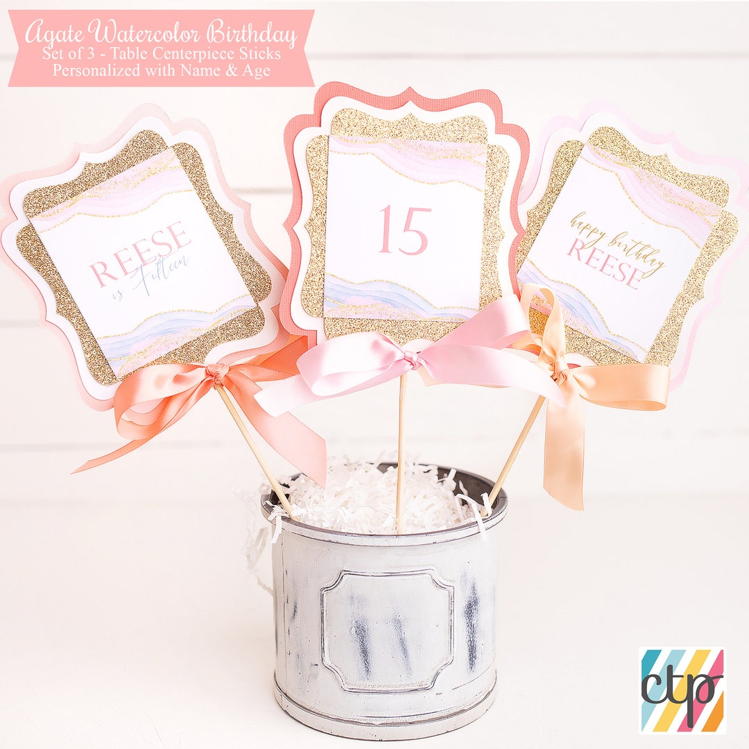 Centerpieces, Table Centerpiece, Birthday Decorations, Girl Teen ...