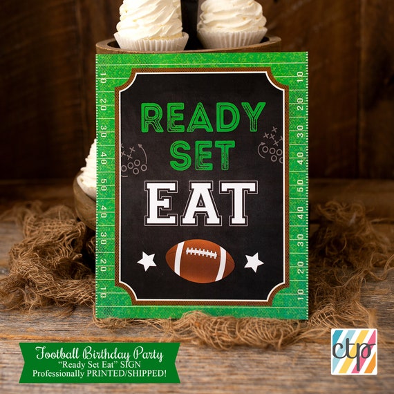 Ready Set Eat Custom Sign Football Signs First Birthday | Etsy