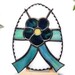 Stained Glass Flower and Easter Egg Window Art, Colorful Wall Deco ...