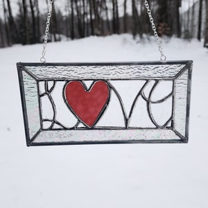 Stained Glass Love Glass Picture, Beautiful Glass Art Colorful Glass ...