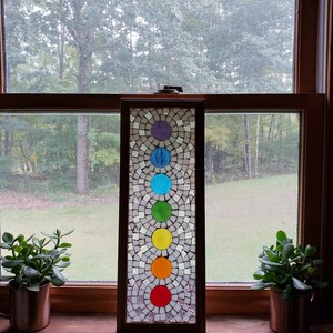 Unique Stained Glass Chakra Artwork Meditation Wall Art, One of a Kind ...