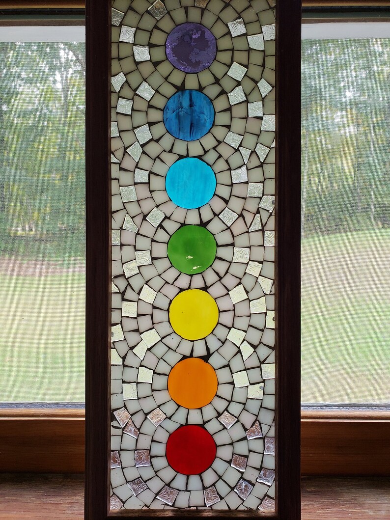Unique Stained Glass Chakra Artwork Meditation Wall Art One - Etsy