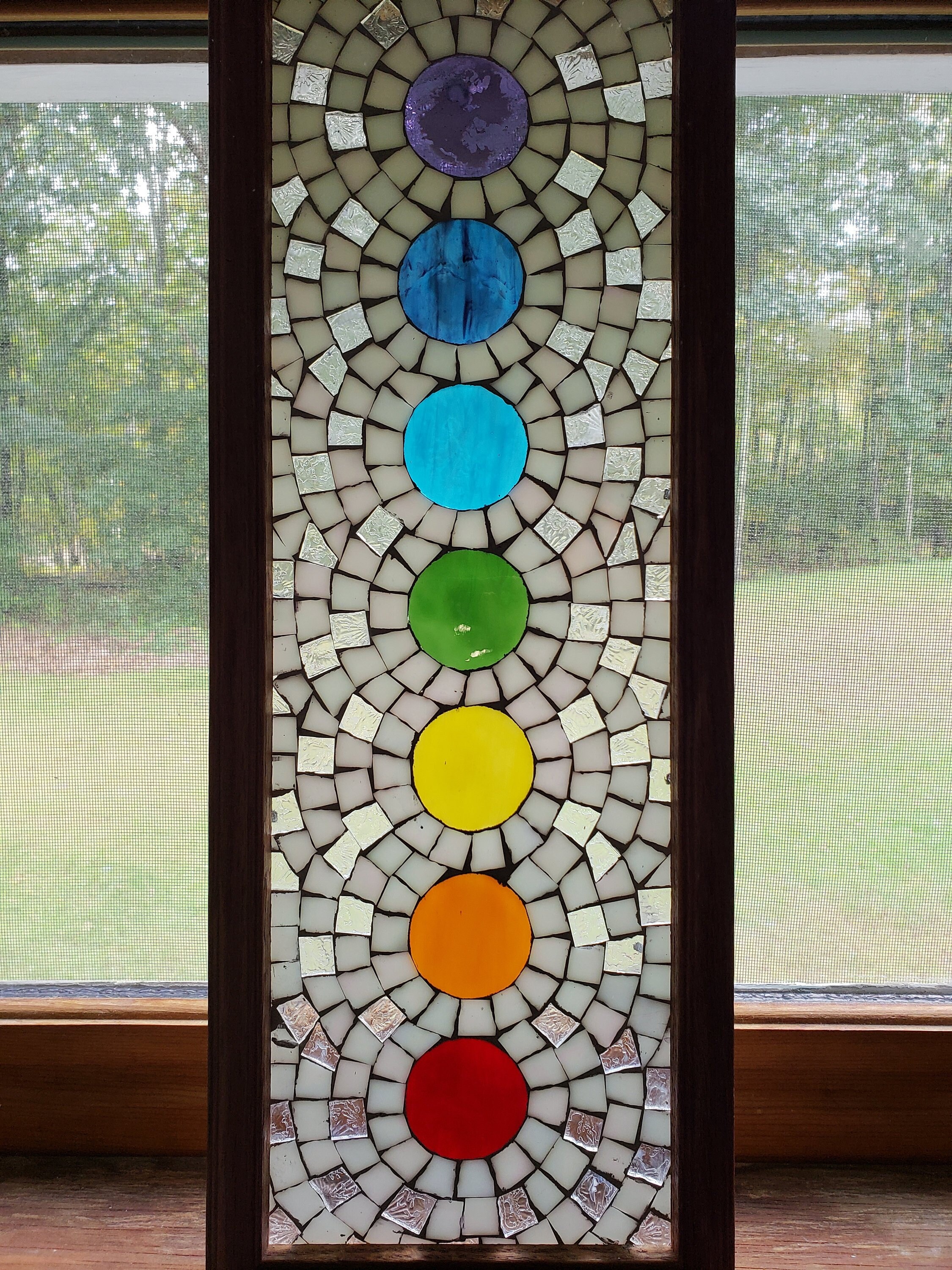 Unique Stained Glass Chakra Artwork Meditation Wall Art One | Etsy