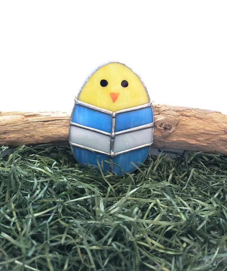 Unique Stained Glass Baby Chick and Egg Window Suncatchercute - Etsy