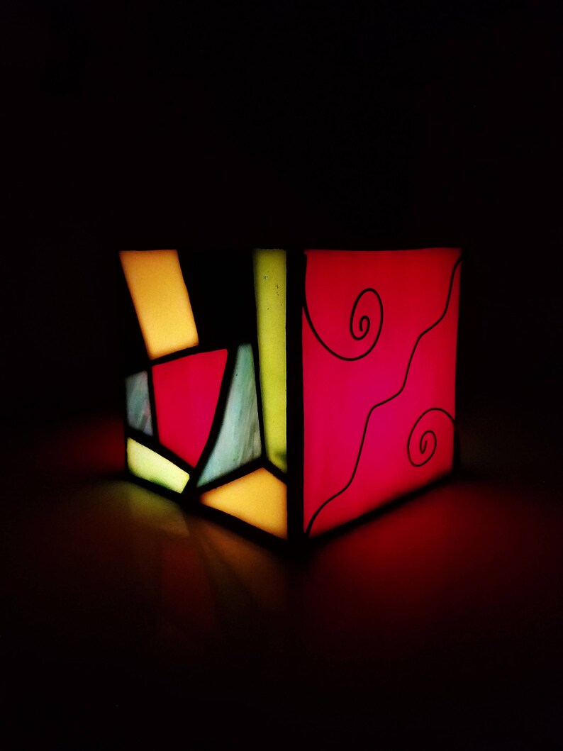 Abstract Glass Art Funky Candle Holder Romantic Gift Idea - Etsy