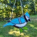 Unique Stained Glass Blue Jay Suncatcher,decorative Glass Art Blue Jay ...