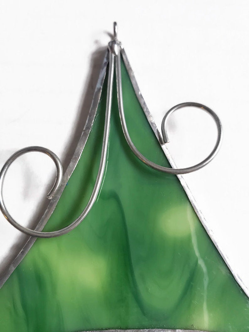 Funky Christmas Tree Abstract Ornament Stained Glass Tree - Etsy