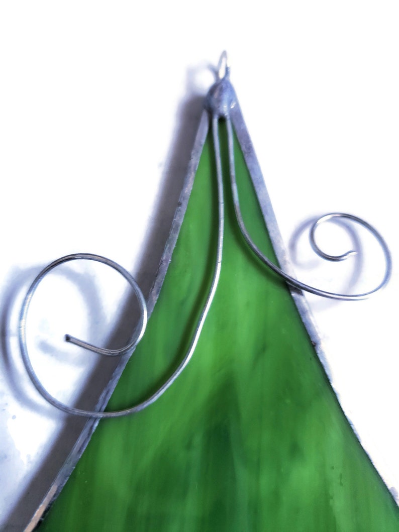 Funky Christmas Tree Abstract Ornament Stained Glass Tree | Etsy