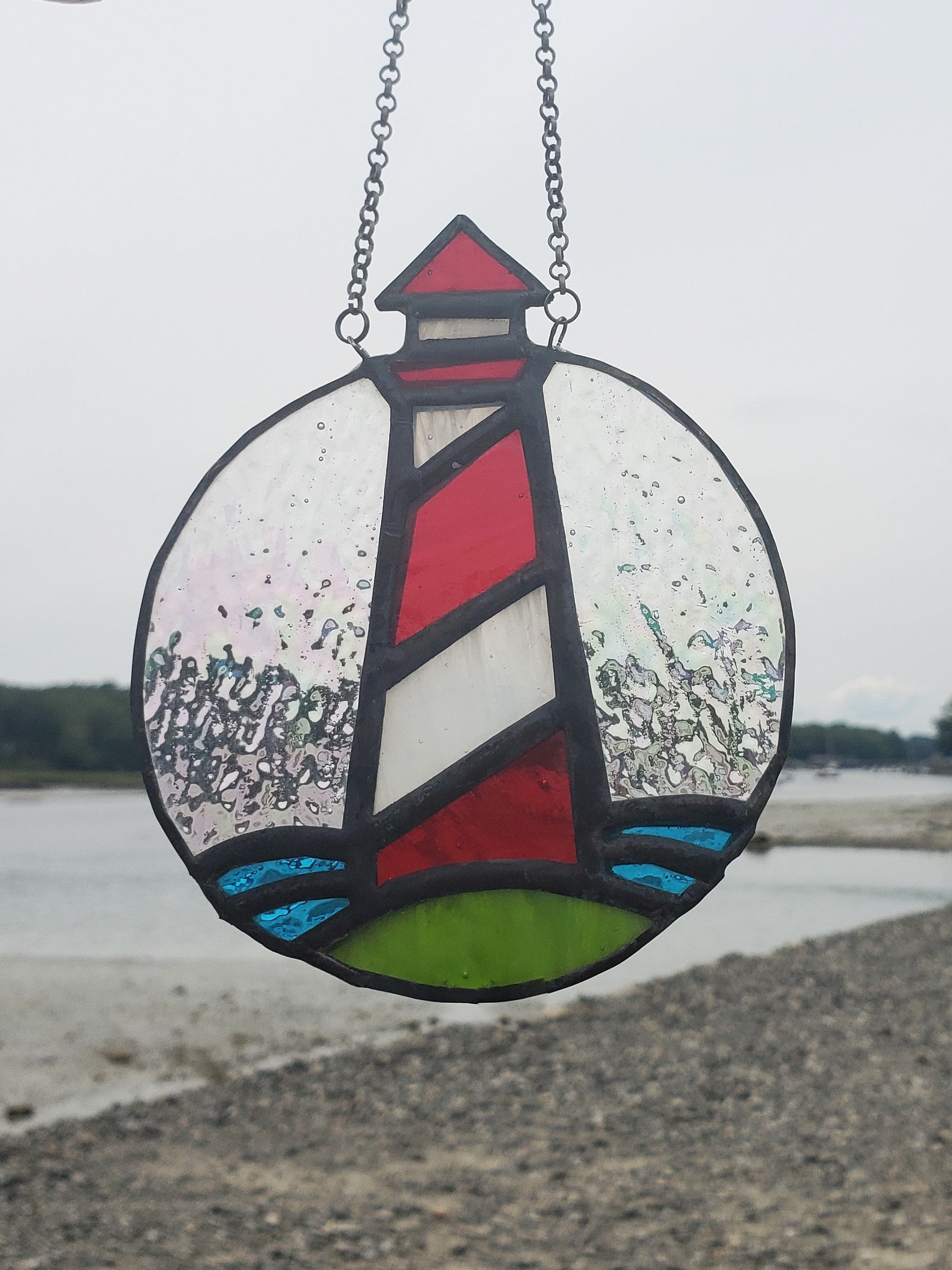 Unique Stained Glass Lighthouse Ornament Nautical Lighthouse | Etsy