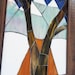 Unique Stained Glass Mountain Range Mosaic Window Art, Beautiful Mosaic ...