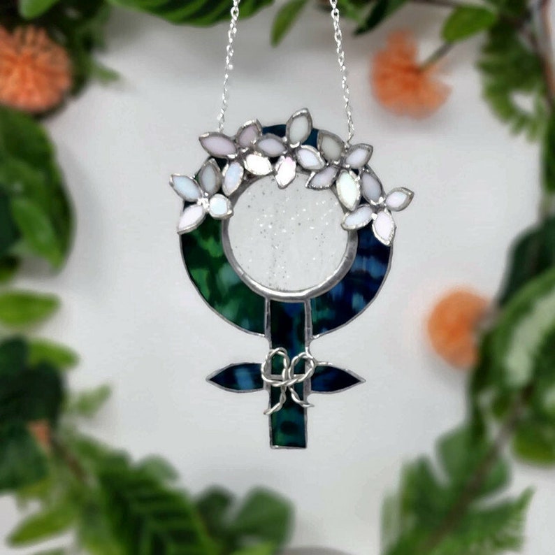 Stained Glass Female Symbol Gender Symbol Feminine Decor - Etsy