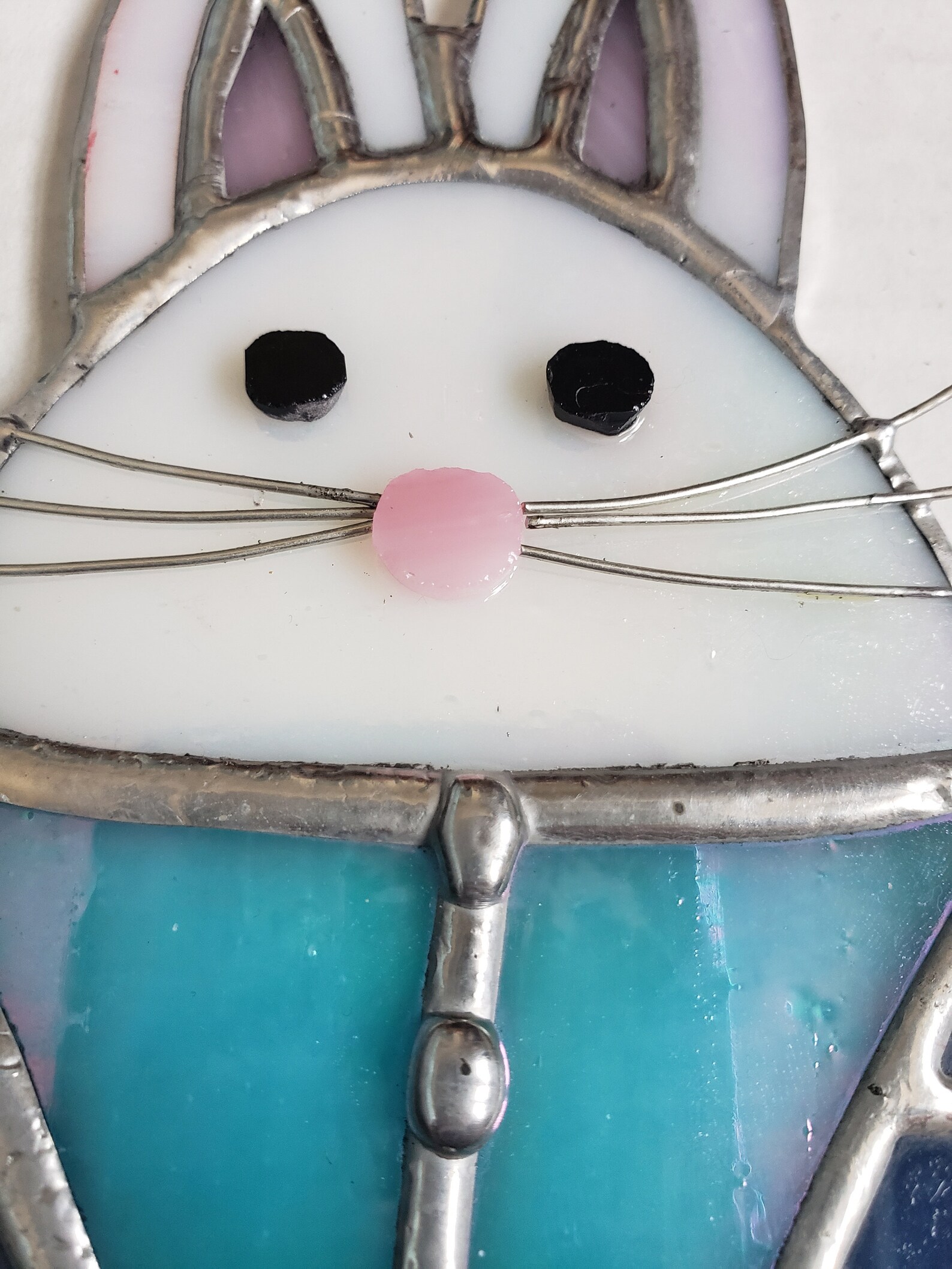 Stained Glass Bunny Ornament Unique Stained Glass Cute Easter | Etsy