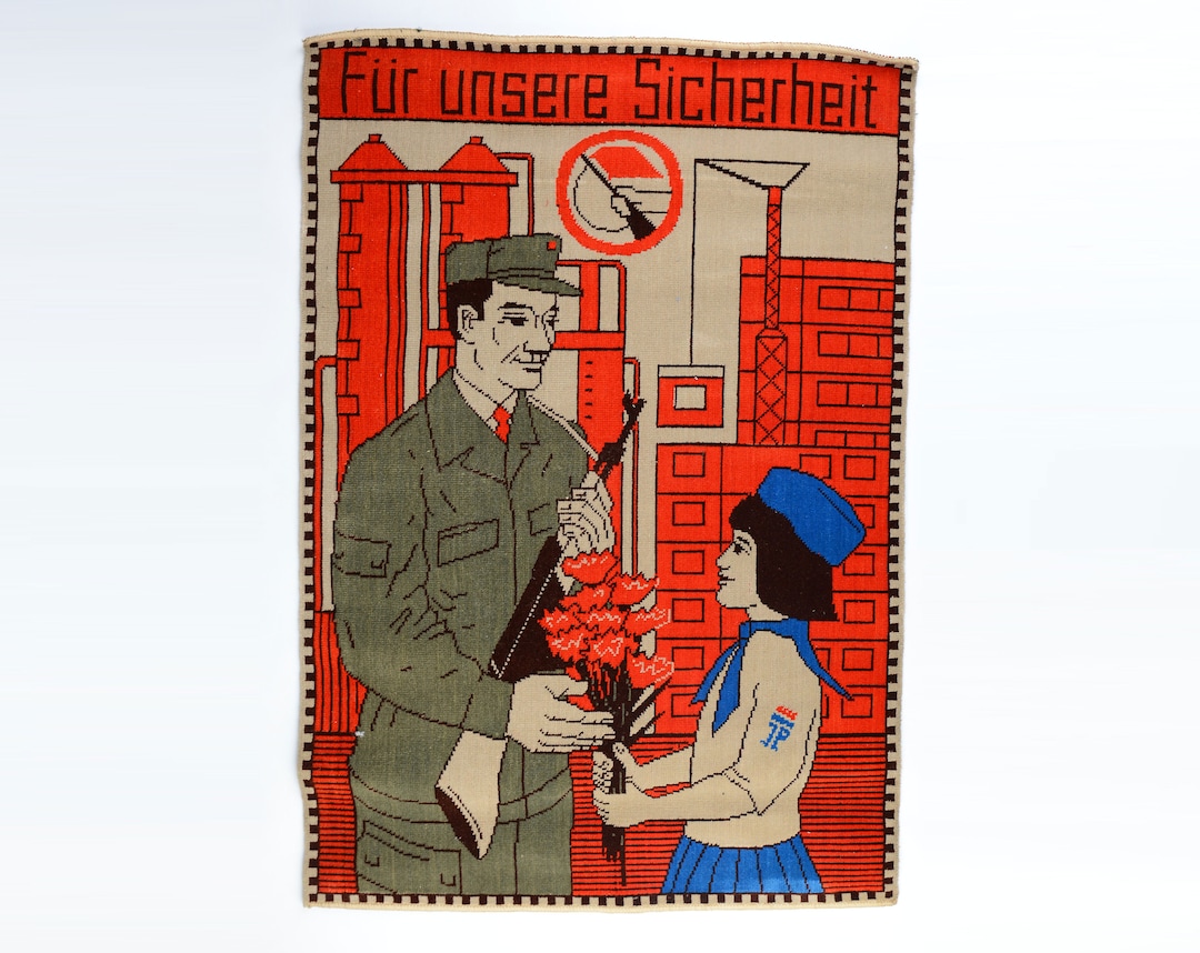 Vintage Propaganda Tapestry DDR Wandteppiche - Etsy