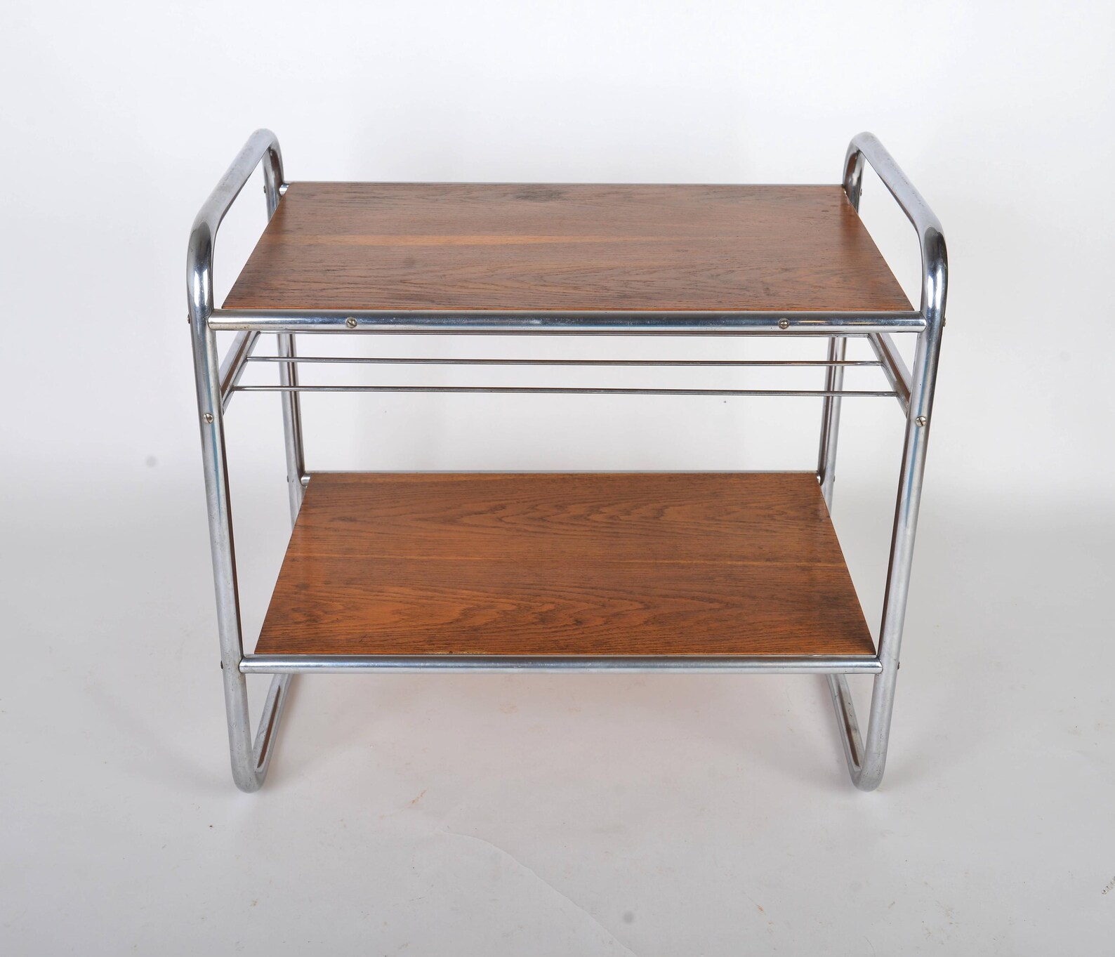 Bauhaus Chrome Console Table Marcel Breuer Style, 1940s Thonet Design ...