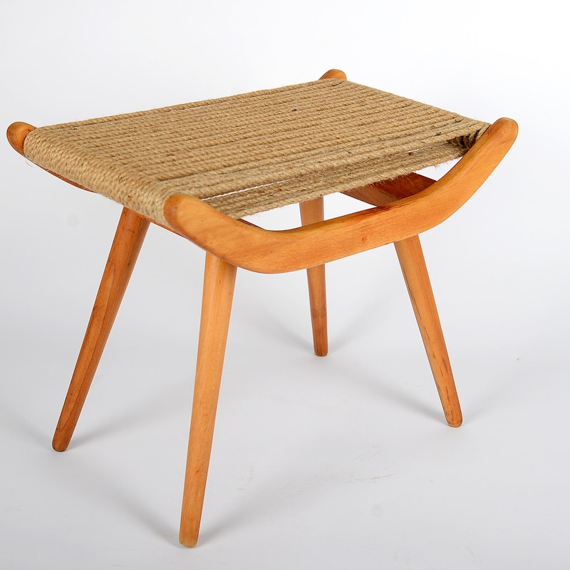 Mid Century Modern Footstool - Etsy