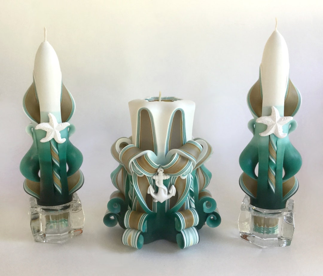 Hand-carved Seaside Ocean Themed Candles - Etsy