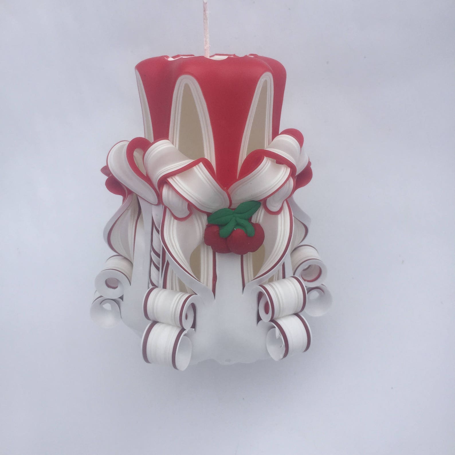 Handmade and Carved Apple Theme Pillar Candle - 5 Inch - Etsy