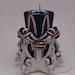 Hand-carved Patriotic Candle Set With Flag Accents - Etsy