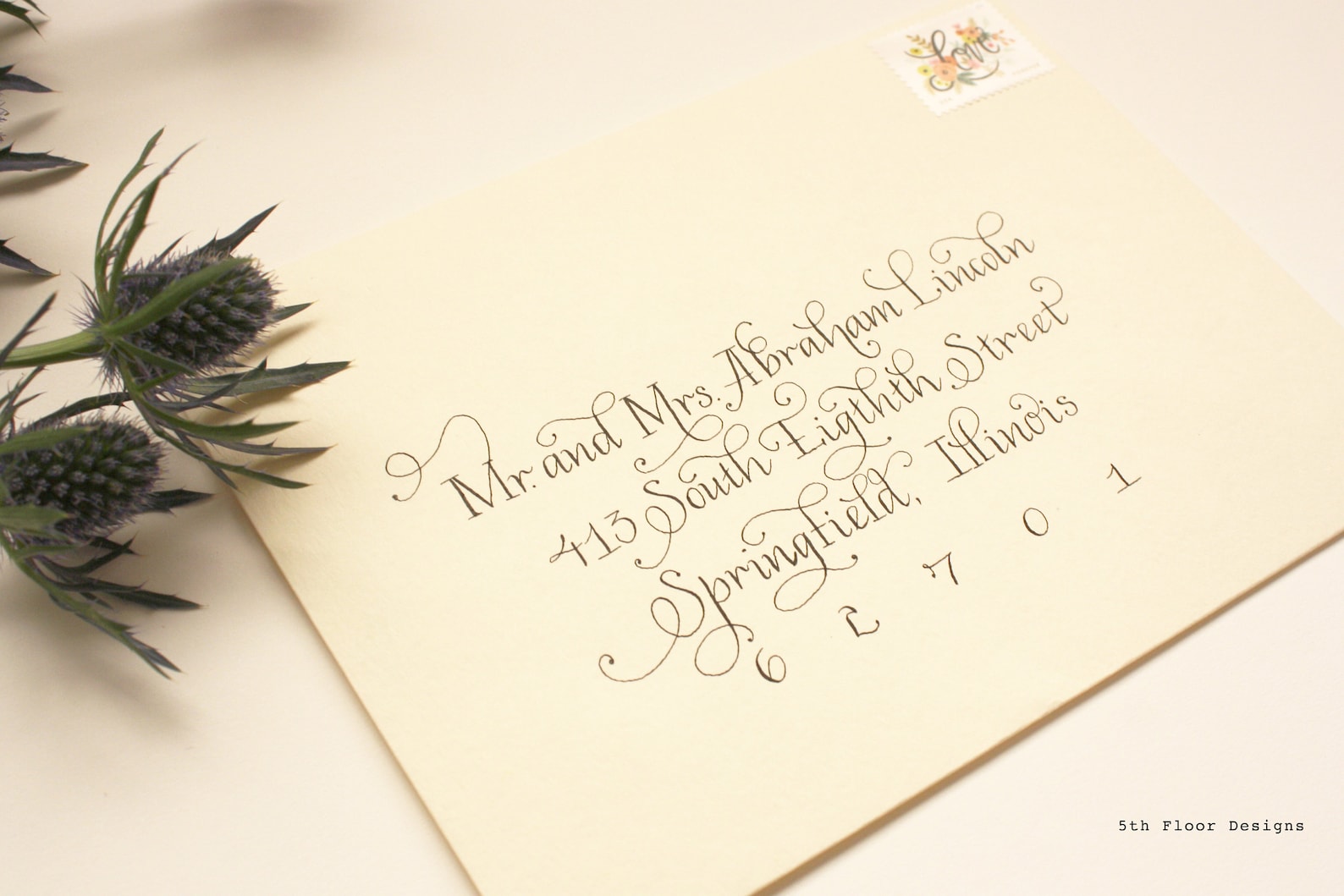 Fancy Print Custom Handwritten Lettering Calligraphy Wedding - Etsy