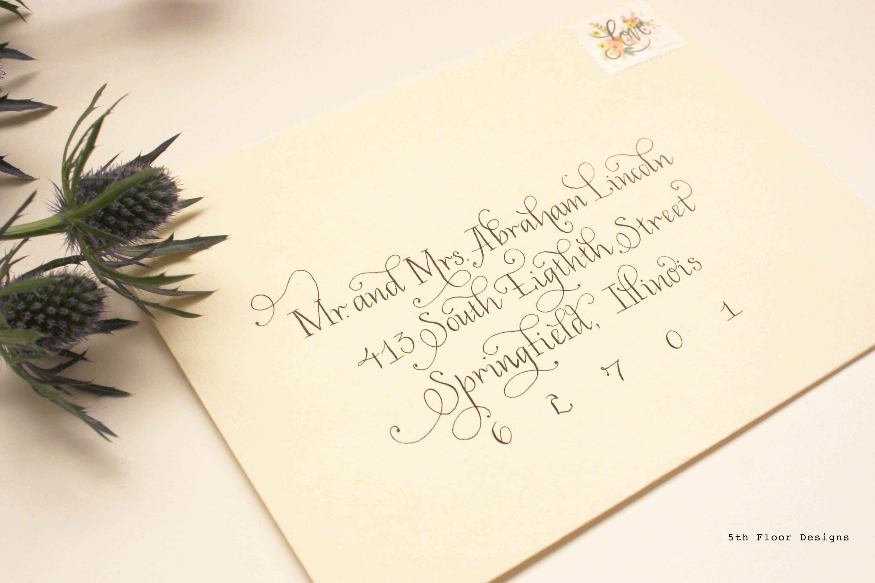 Fancy Print Custom Handwritten Lettering Calligraphy Wedding - Etsy