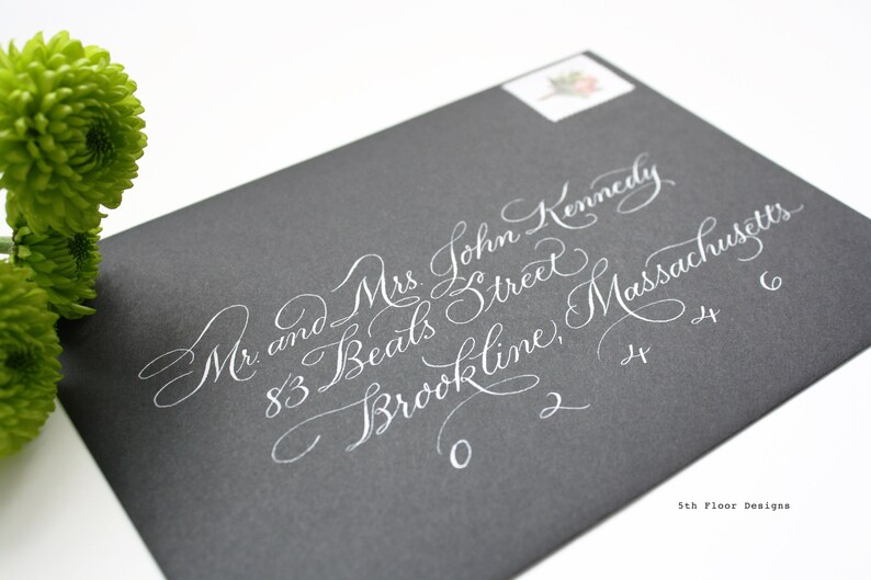 English Roundhand Style Custom Handwritten Lettering Calligraphy ...