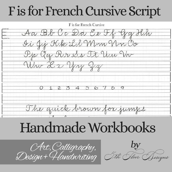 The Word French In Cursive