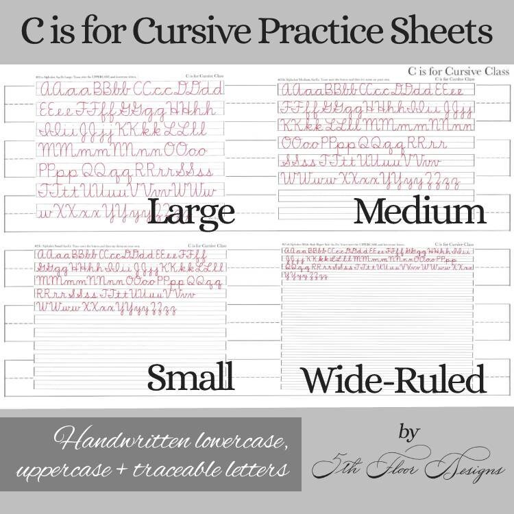 C is for Cursive Handwriting Class Workbook - Etsy