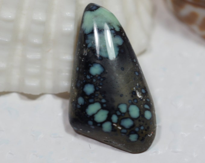New Lander Turquoise Cabochon 21x11.5x3.8 Hand Cut Natural Gemstone ...
