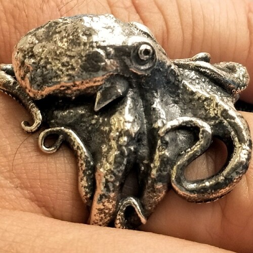 Octopus Ring in Sterling Silver Tentacle Ring Octopus - Etsy