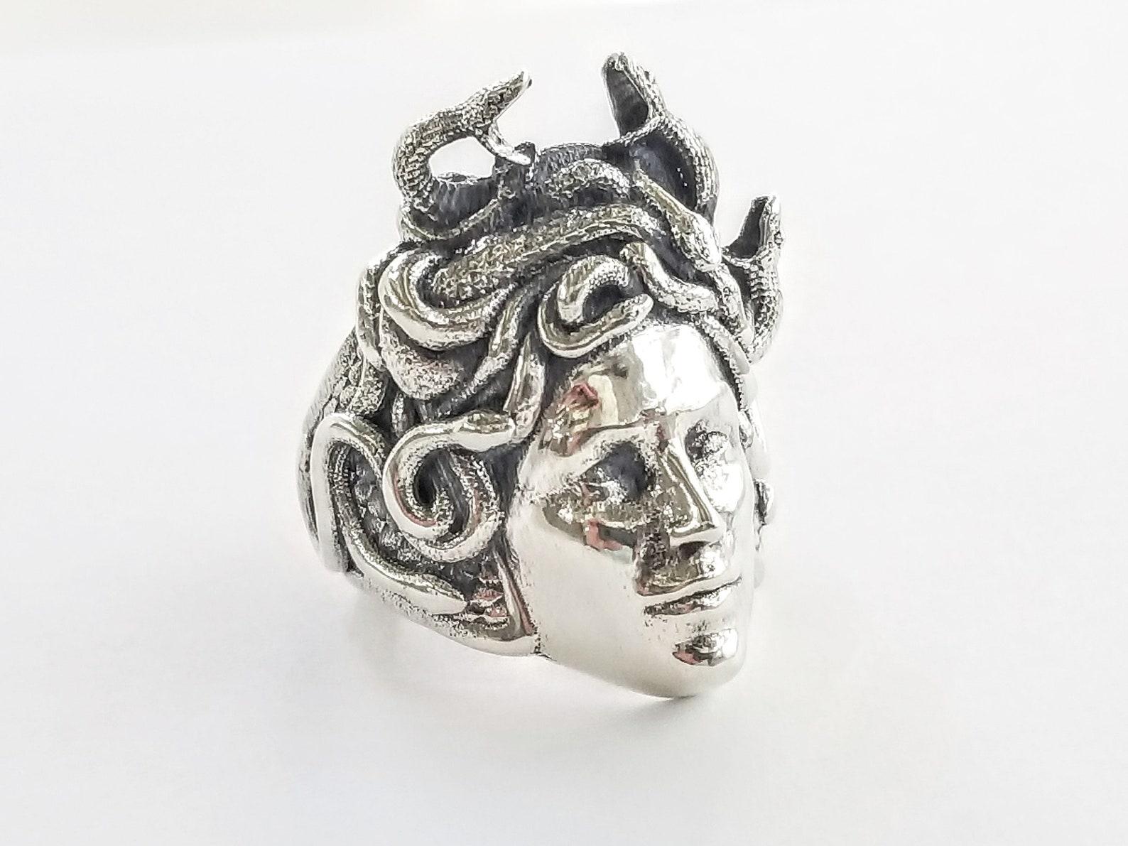 Medusa Ring in Sterling Silver 925 - Etsy