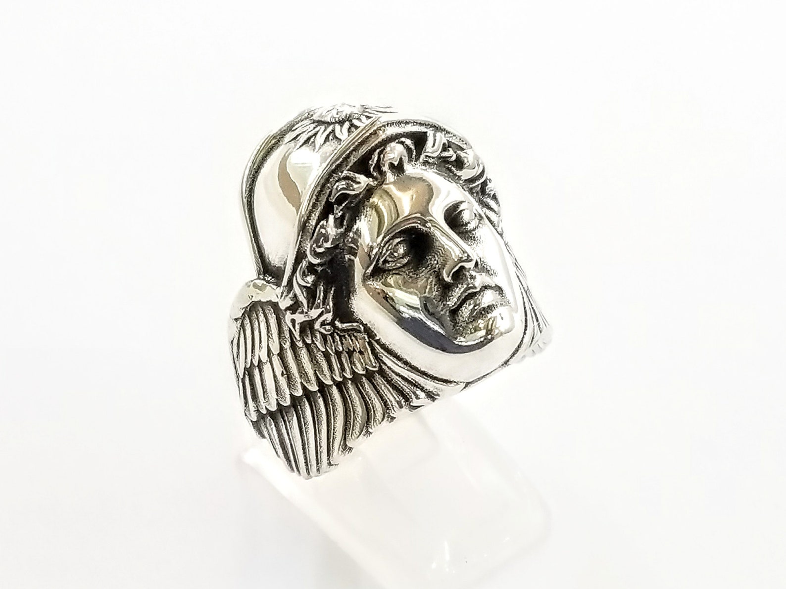 Greek God Hermes Ring in Sterling Silver 925, Mythical Jewelry ...