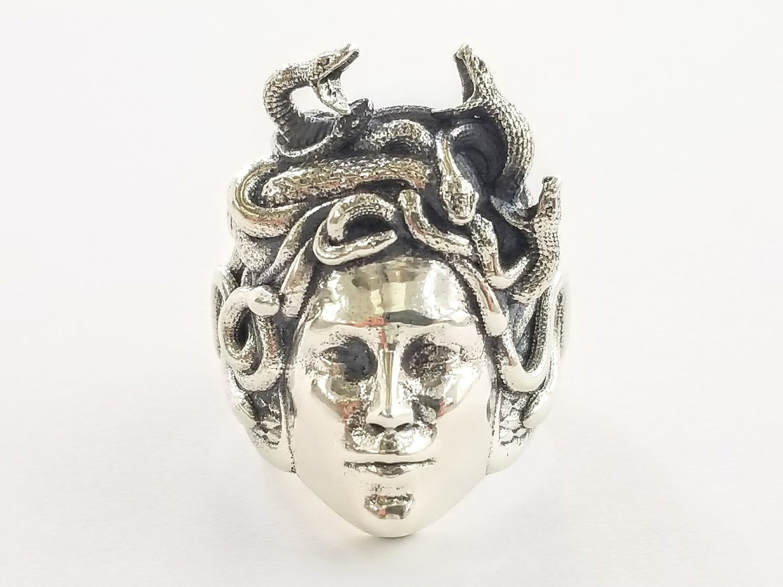 Medusa Ring in Sterling Silver 925 - Etsy