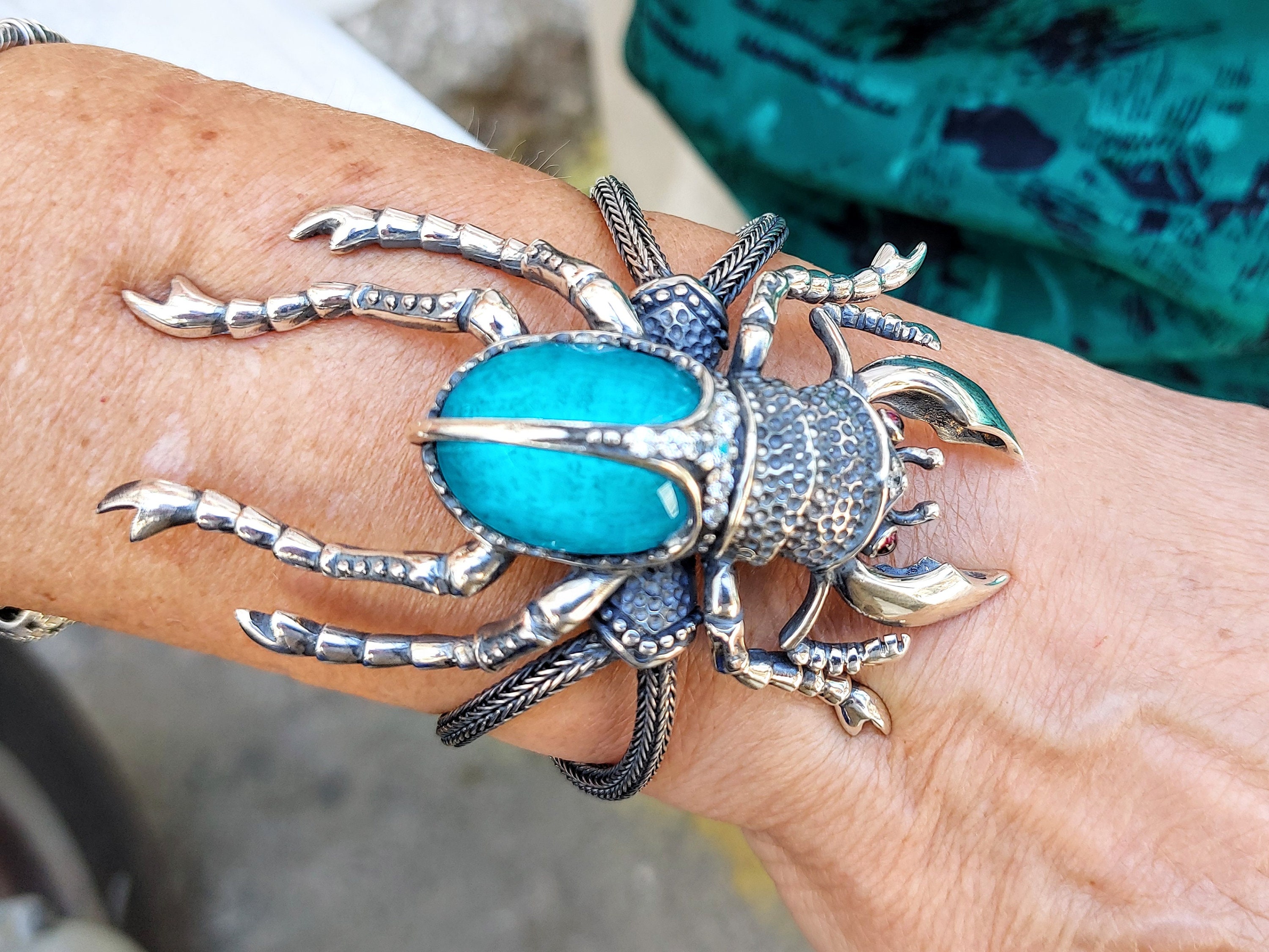 Scarab bracelet sterling silver store